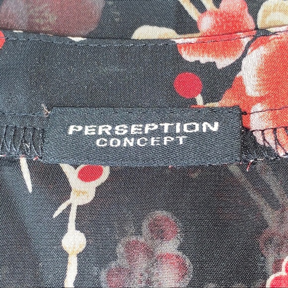 PerSeption Concept | Tops | Perseption Concept Sheet Floral Blouse 34 ...